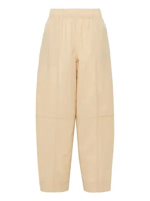 GANNI Curve Tapered-leg Trousers - Neutrals