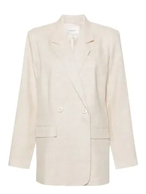 GESTUZ Gestuz Double-Breasted Lyocell-Blend Blazer