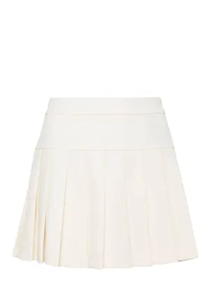 Palm Angels Pleated Mini Skirt - Neutrals