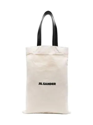JIL SANDER Large Flat Shopper Tote - Neutrals
