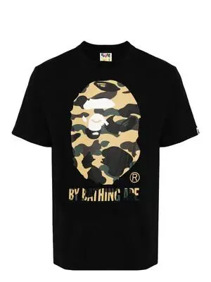 A BATHING APE Camo Big Ape-print T-shirt - Black