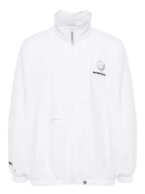 AAPE BY *A BATHING APE® Logo-appliqué Zip-up Jacket - White