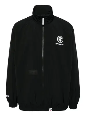 AAPE BY *A BATHING APE® Logo-appliqué Zip-up Jacket - Black