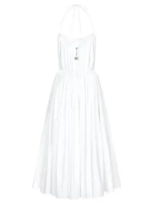 Dolce & Gabbana Cotton Halterneck Dress - White