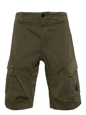 C.P. COMPANY Lens-detail Cargo Shorts - Green