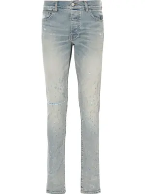 Amiri Shotgun Mid-rise Skinny Jeans - Blue