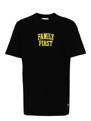 FAMILY FIRST Mickey Mouse-print Cotton T-shirt - Black