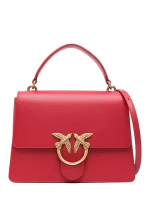 PINKO PINKO Love Birds Leather Tote