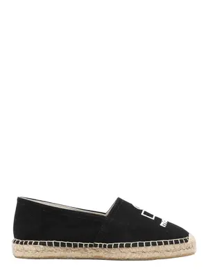 Isabel Marant Canae Logo Espadrilles - Black