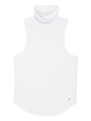 ANINE BING Jennie Roll-neck Tank - White