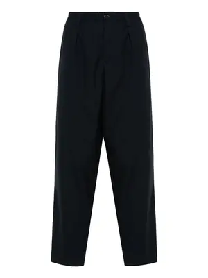 Marni Pleat-detail Tapered Trousers - Blue