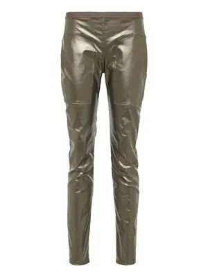 Rick Owens Metallic Denim Leggings - Silver