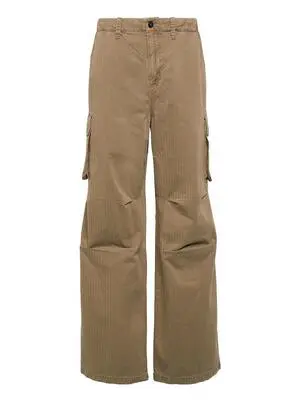Our Legacy Mount Herringbone Cotton Cargo Pants - Brown