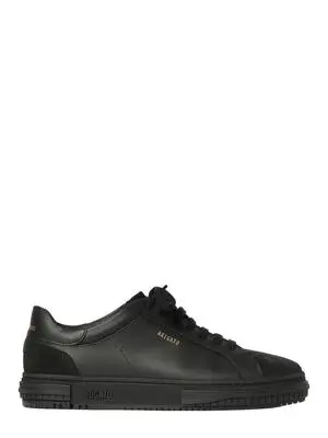 Axel Arigato Atlas Low-top Leather And Suede Sneakers - Black
