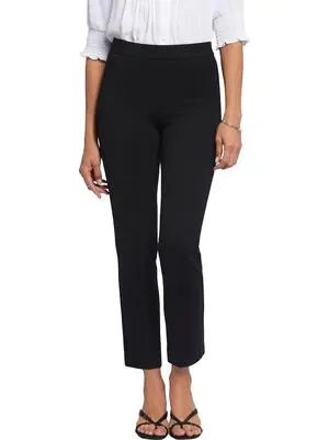 NYDJ NYDJ Pull-On Ankle Straight Leg Trousers Black