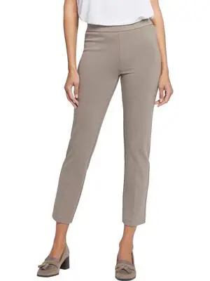 NYDJ NYDJ Pull-On Ankle Straight Leg Trousers Saddlewood