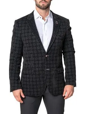 MACEOO Socrates Shadow Sport Coat - Black