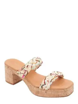Andre Assous André Assous Cairo Platform Sandal Natural Multi
