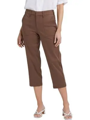 NYDJ Utility High Waist Crop Pants - Mocha