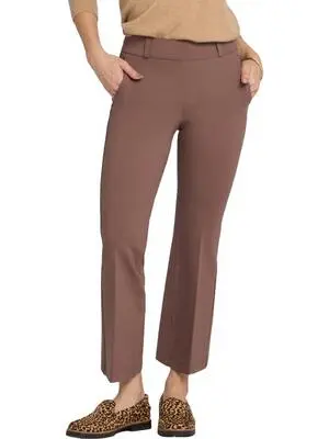 NYDJ NYDJ Pull-On Ankle Flare Trousers Deep Taupe