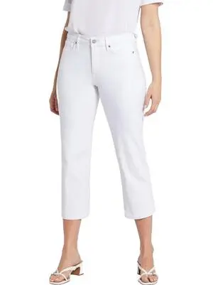 NYDJ NYDJ Piper Coolmax® Relaxed Fit Crop Pants Optic White