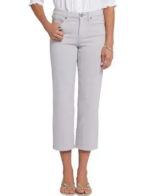 NYDJ NYDJ Piper Coolmax® Relaxed Fit Crop Pants Pearl Grey