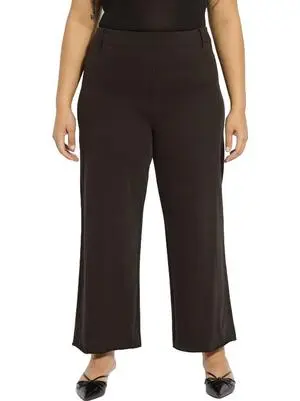 Lyssé Essentials Erin High-waist Wide-leg Pants - Black