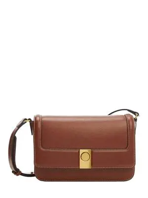 Mango Faux Crossbody Bag - Leather