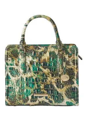 Brahmin Cami Croc Embossed Satchel - Roaring