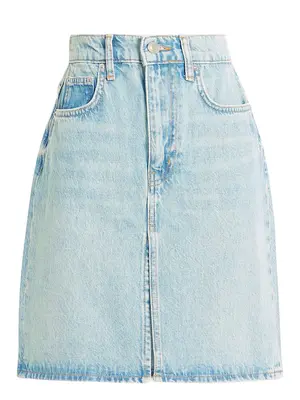 Derek Lam 10 Crosby Juliet Denim Mini Skirt - Light Denim