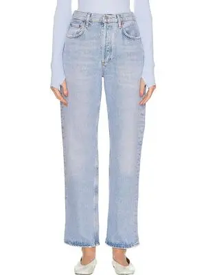 AGOLDE Fran Low Slung Easy Straight Jeans - Force