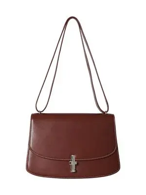 THE ROW Sofia 10 Leather Shoulder Bag - Brown