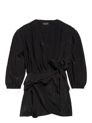 BALENCIAGA V-neck Mini Dress