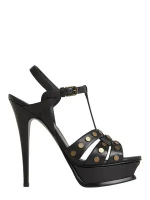 Saint Laurent Tribute Platform Sandals - Black