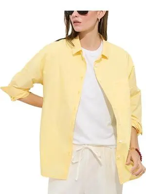 ALEX MILL Jo Poplin Shirt - Double Cream