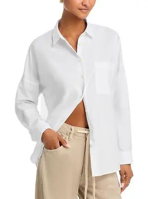 ALEX MILL Jo Poplin Shirt - White