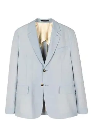 Paul Smith Light Linen Buggy-lined Blazer - Blue