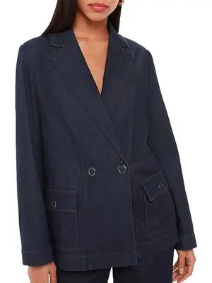 Whistles Joanna Denim Blazer - Dark Denim