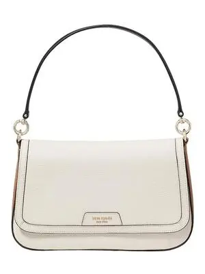 Kate Spade New York Hudson Pebbled Leather Shoulder Bag - Parchment
