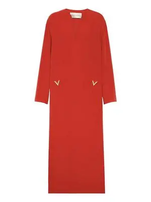 Valentino Garavani Vgold Silk Kaftan - Red