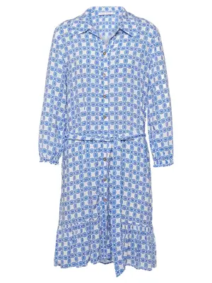 Heidi Klein Mahoe Bay Printed Mini Dress - Blue