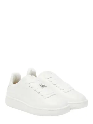 Burberry Box Leather Sneakers - White