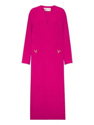 Valentino Garavani Vgold Silk Kaftan - Pink