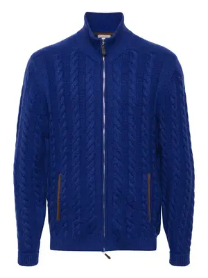 N.peal The Richmond Cashmere Cardigan - Blue