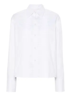 GENNY Sequin-embellished Poplin Shirt - White