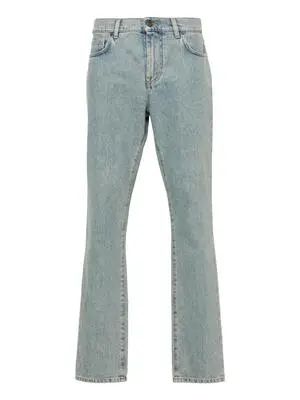 MOSCHINO Straight-leg Washed Jeans