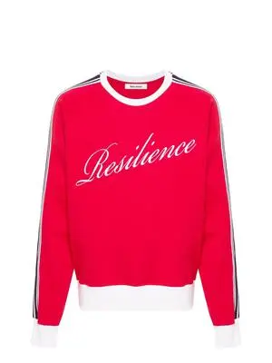 WALES BONNER Resilience Organic Cotton Sweatshirt - Red