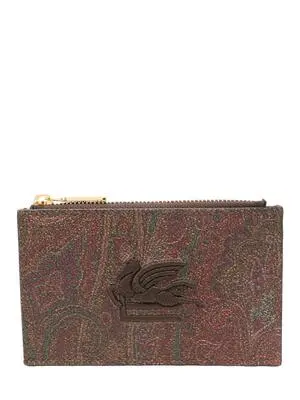 Etro Paisley-print Cardholder - Brown