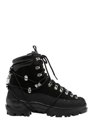 HELIOT EMIL Lace-up Leather Boots - Black