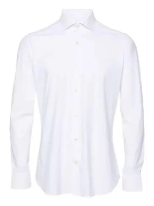TINTORIA MATTEI 954 Spread-collar Button-up Shirt - White
